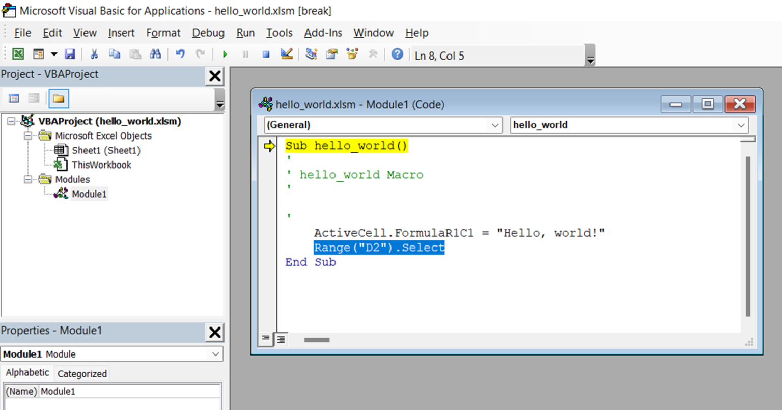 Edit a basic macro in Excel - How to - Excel Effects