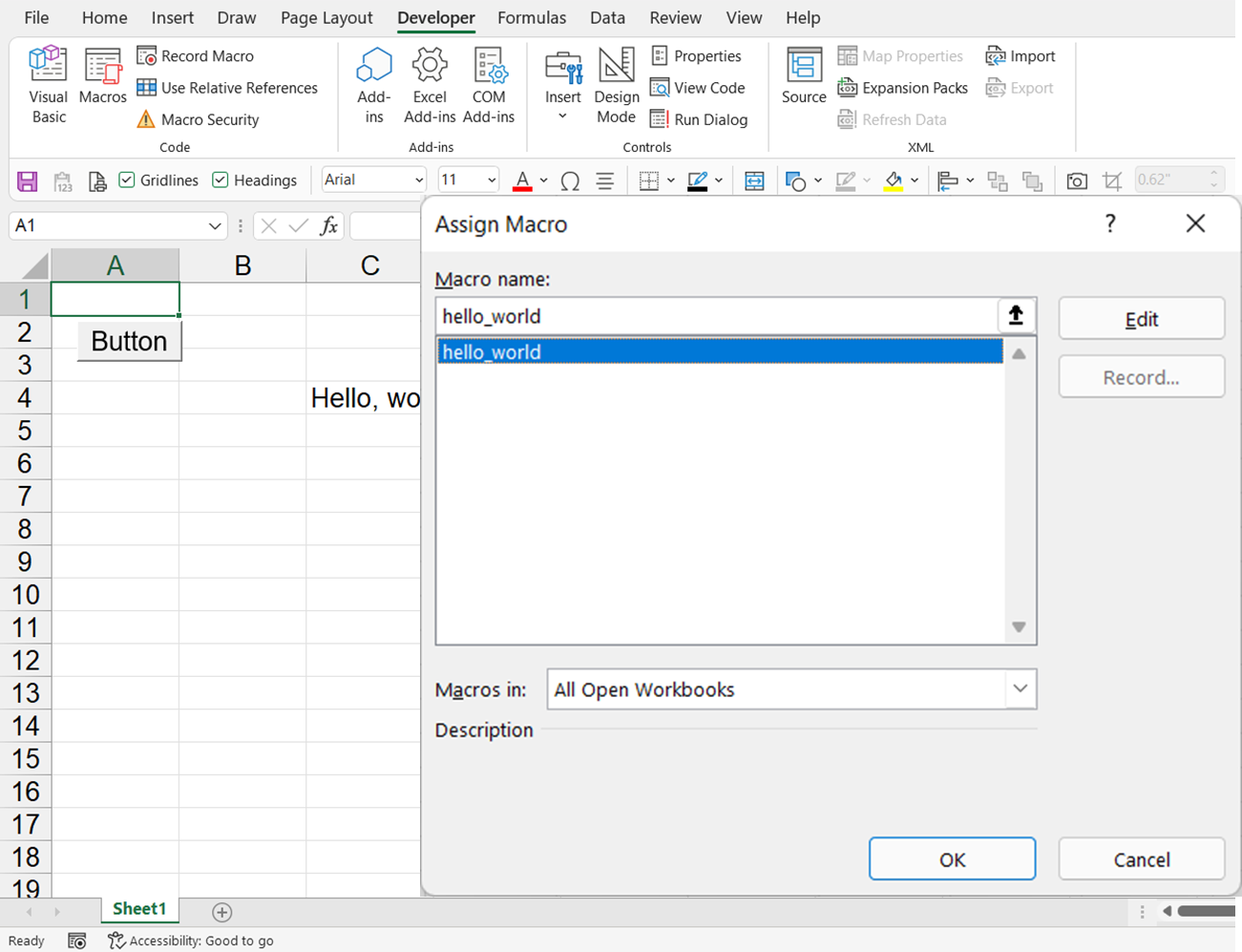 Run A Macro From A Form Button In Excel How To Excel Effects