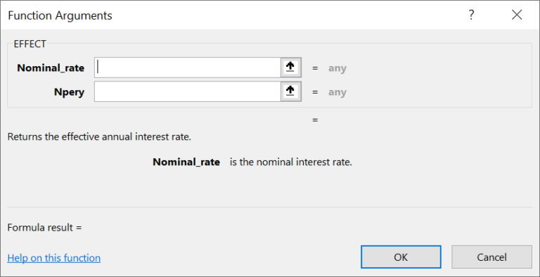 EFFECT worksheet function for Excel - Excel Effects