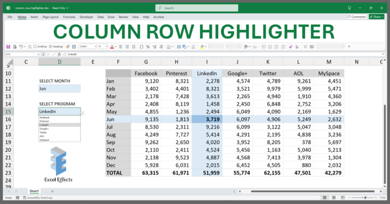 Product images for Excel Effects website - Excel Effects